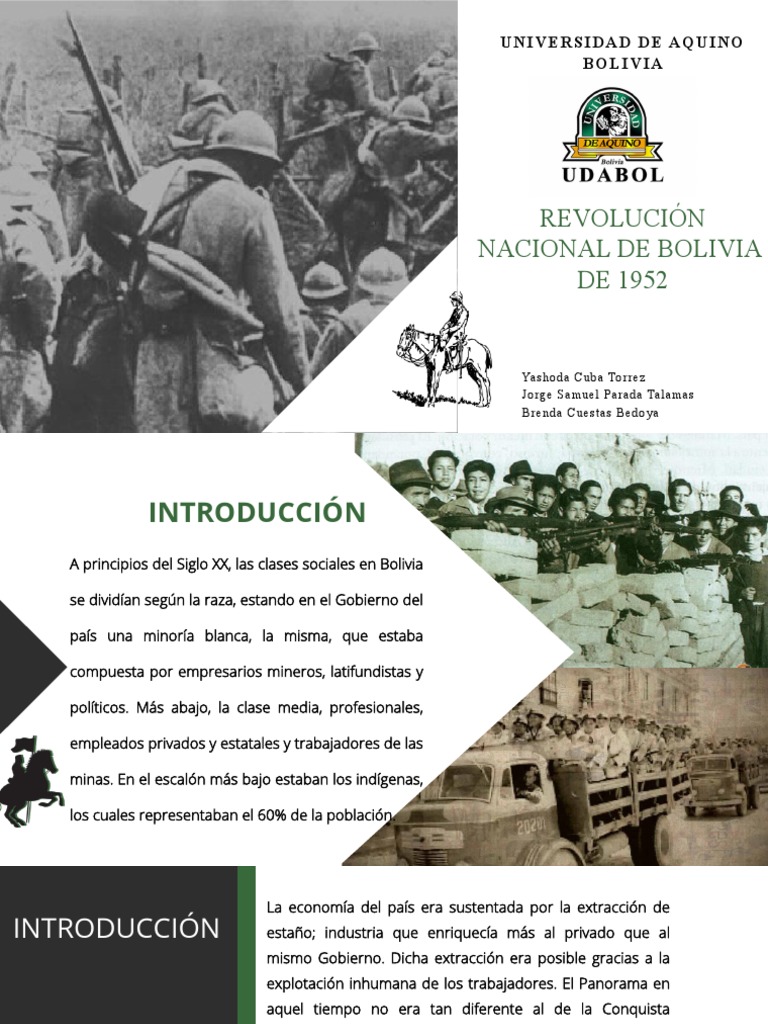 Revolución Nacional de 1952 - Historia | PDF | Bolivia