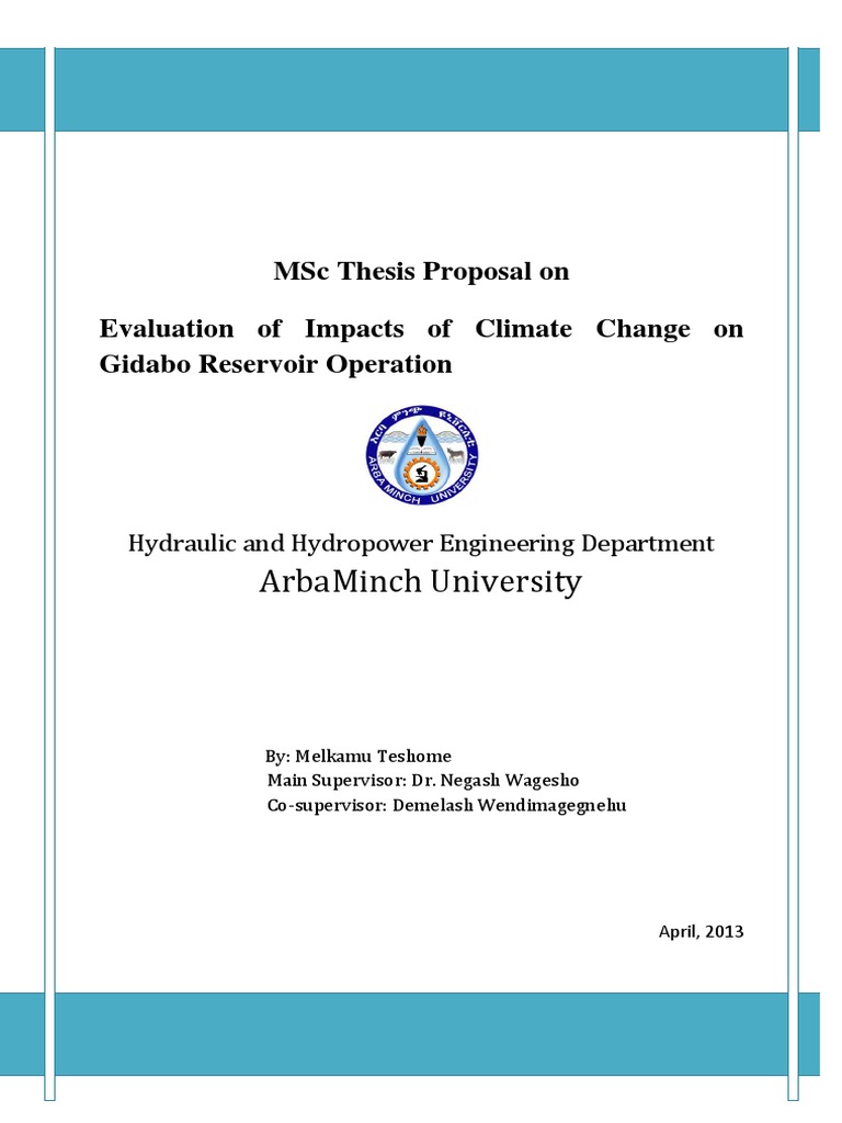 Gidabo Proposal Final | PDF | Climate Change | Climate