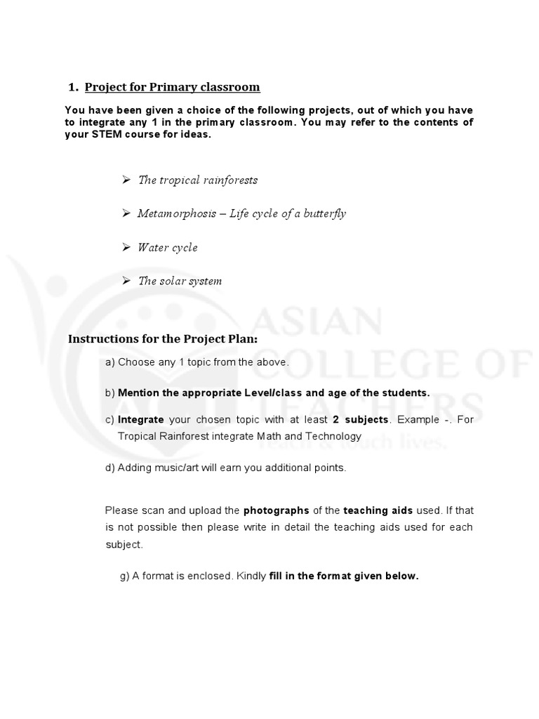 STEM Assignment | PDF | Butterfly | Lesson Plan