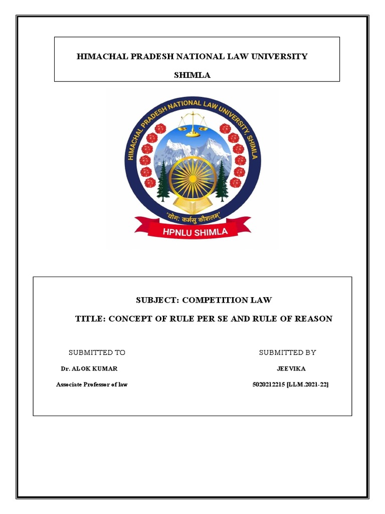 Assignment of Competition Law | PDF | Competition Law | Price Fixing