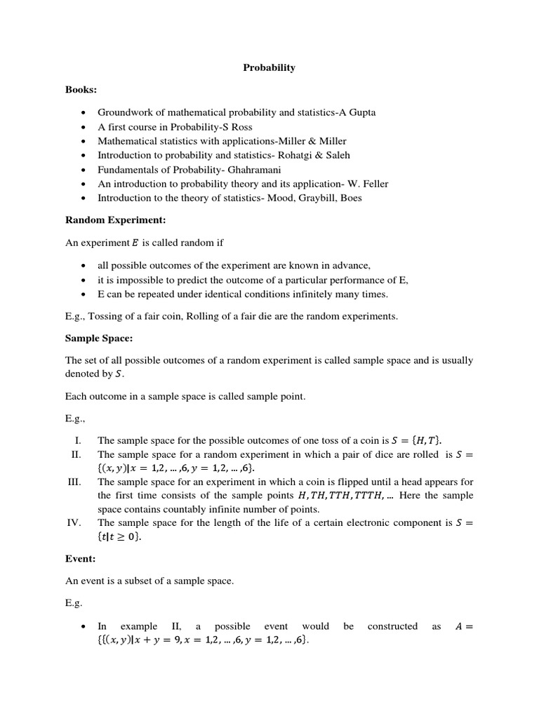 Probability Books | PDF | Probability | Mathematics