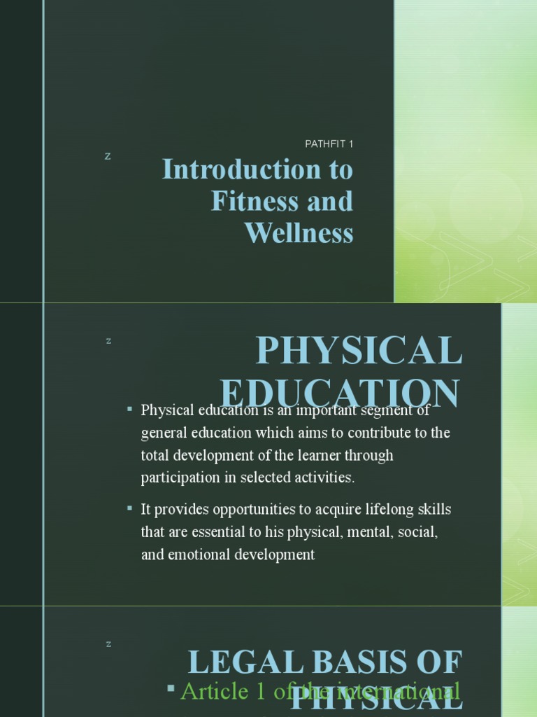 Fitness and Wellness Overview Guide | PDF