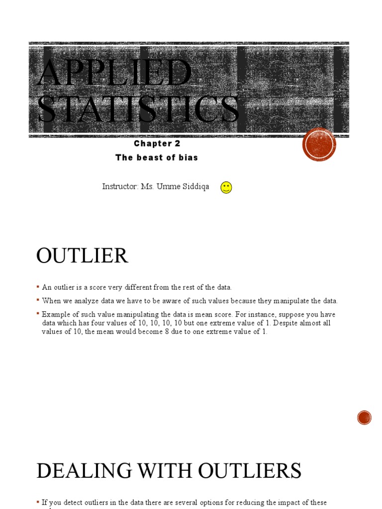 Applied Statistics Outliers Chapter 2 | PDF | Outlier | Standard Score