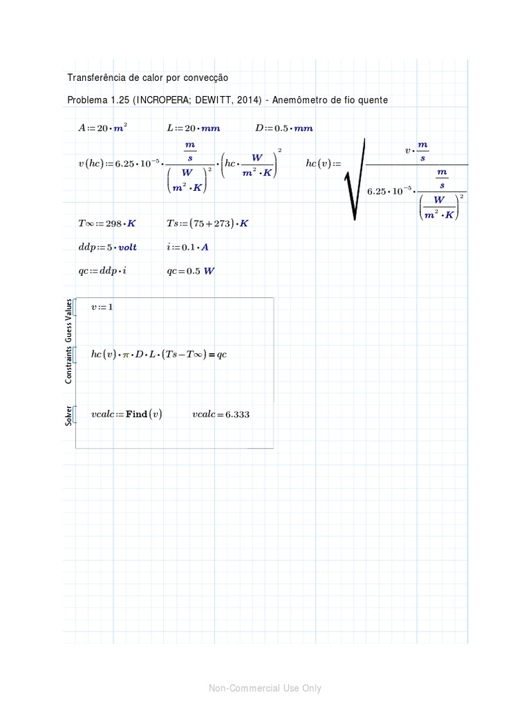 Problema 1 - 25 Incropera | PDF