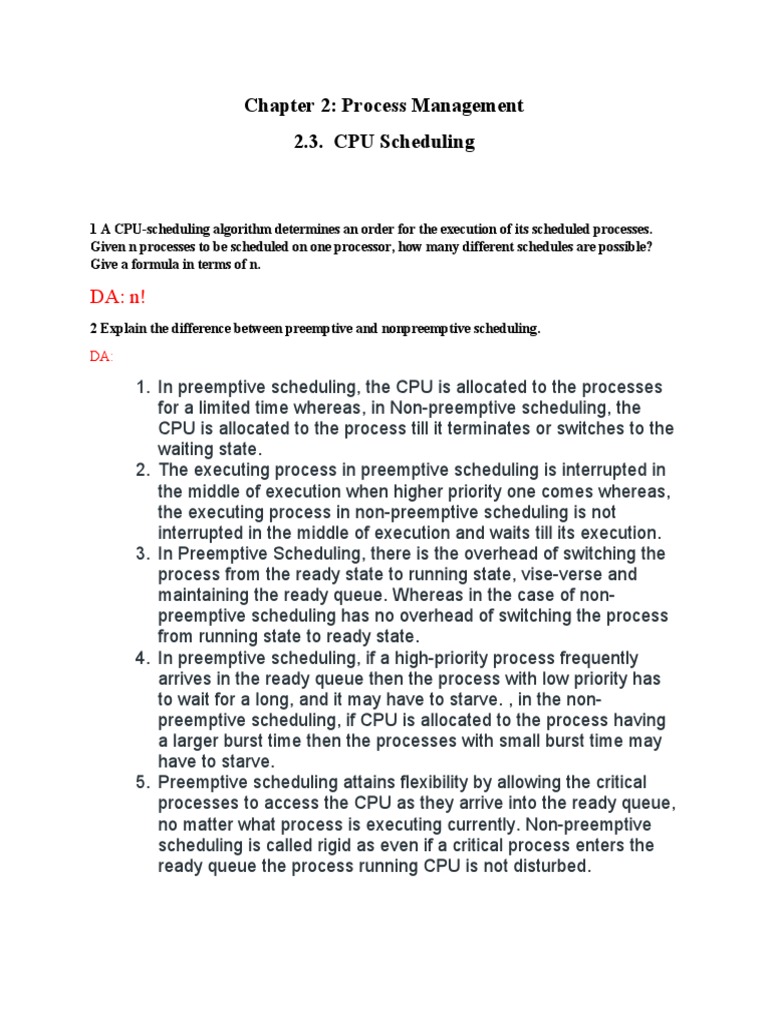 CPU Scheduling Explained | PDF | Scheduling (Computing) | Process (Computing)