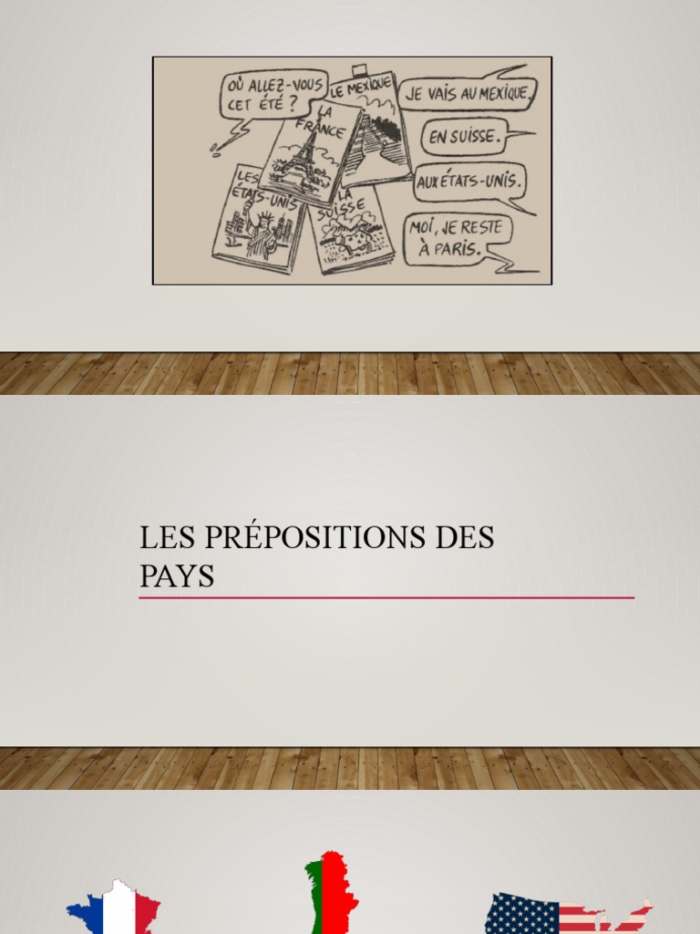 Les Prepositions Des Pays Et Des Villes | PDF | Adposition | Théorie ...