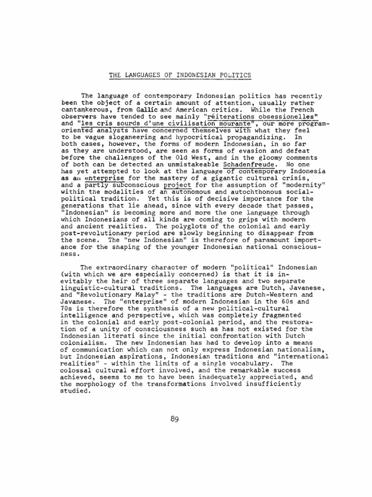 Benedict Anderson | PDF | Indonesia | Java