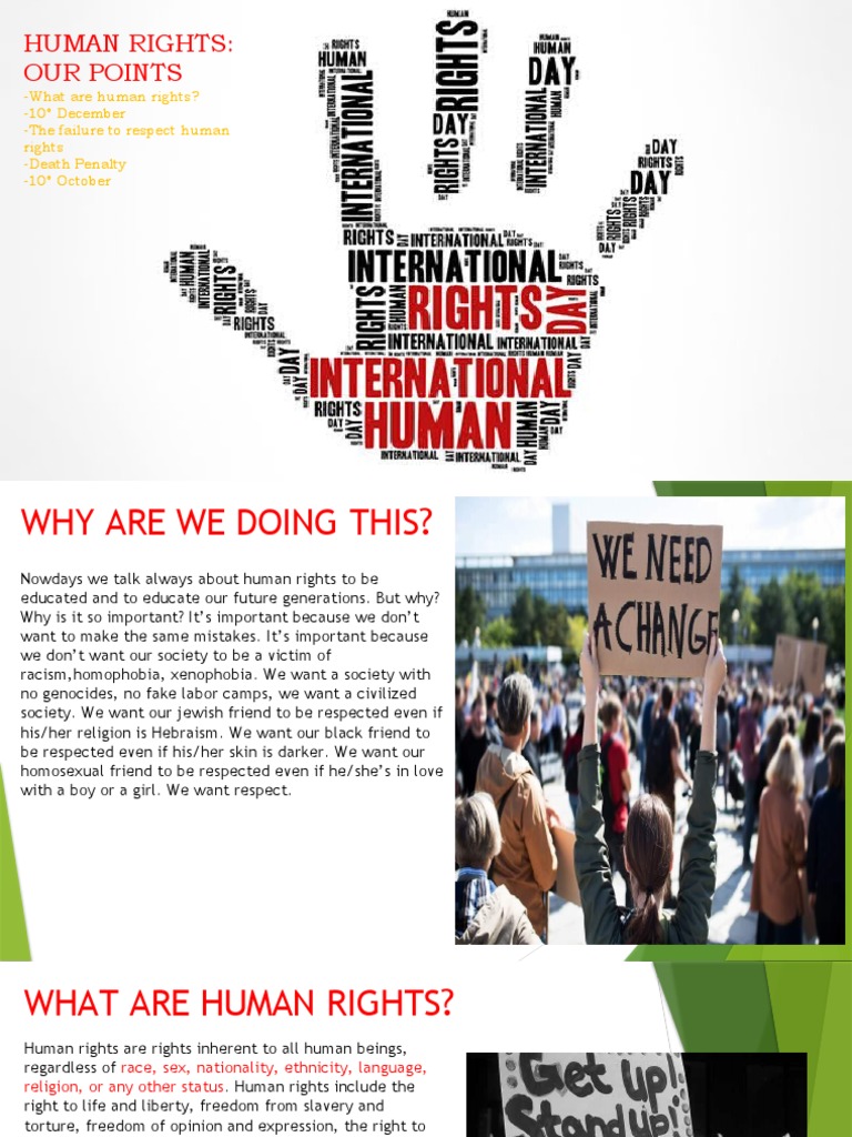 Powerpoint About Human Rights | PDF | Capital Punishment | Crime & Violence