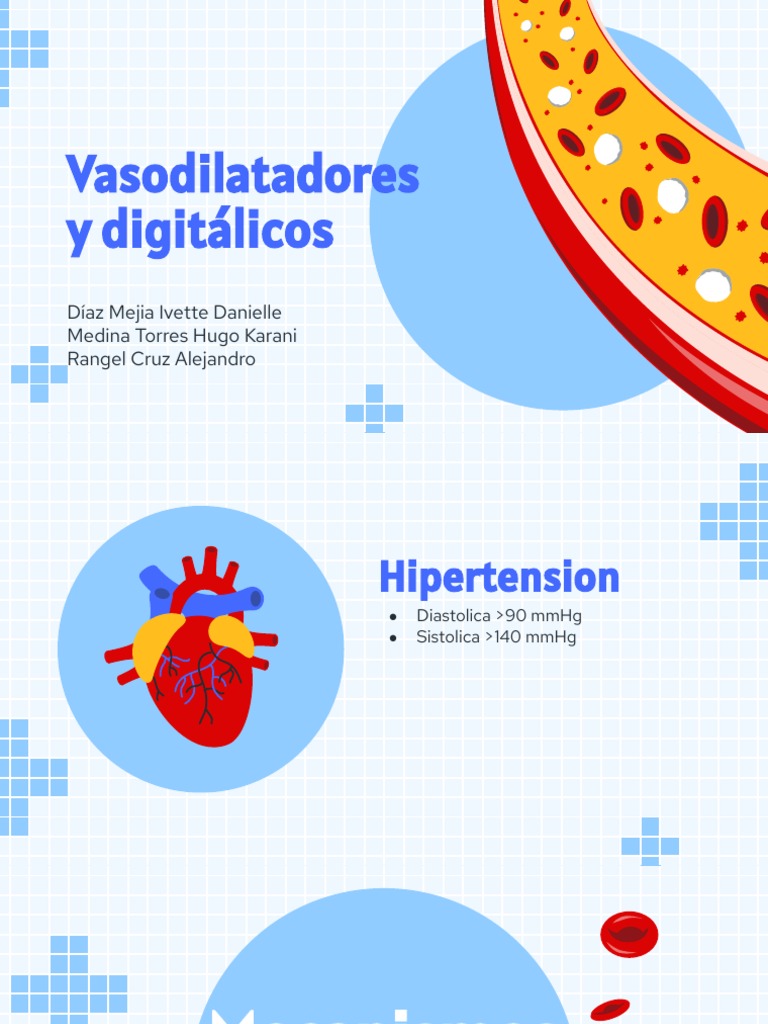 Vasodilatadores y Digitálicos | PDF | Angiotensina | Insuficiencia cardíaca