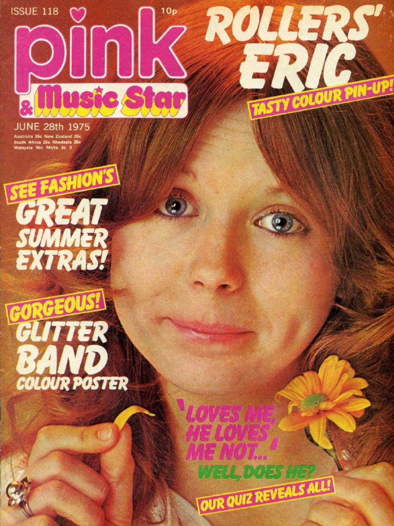 Pink & Music Star (Vintage Teenage) Magazine - Issue 118 - June 28th ...