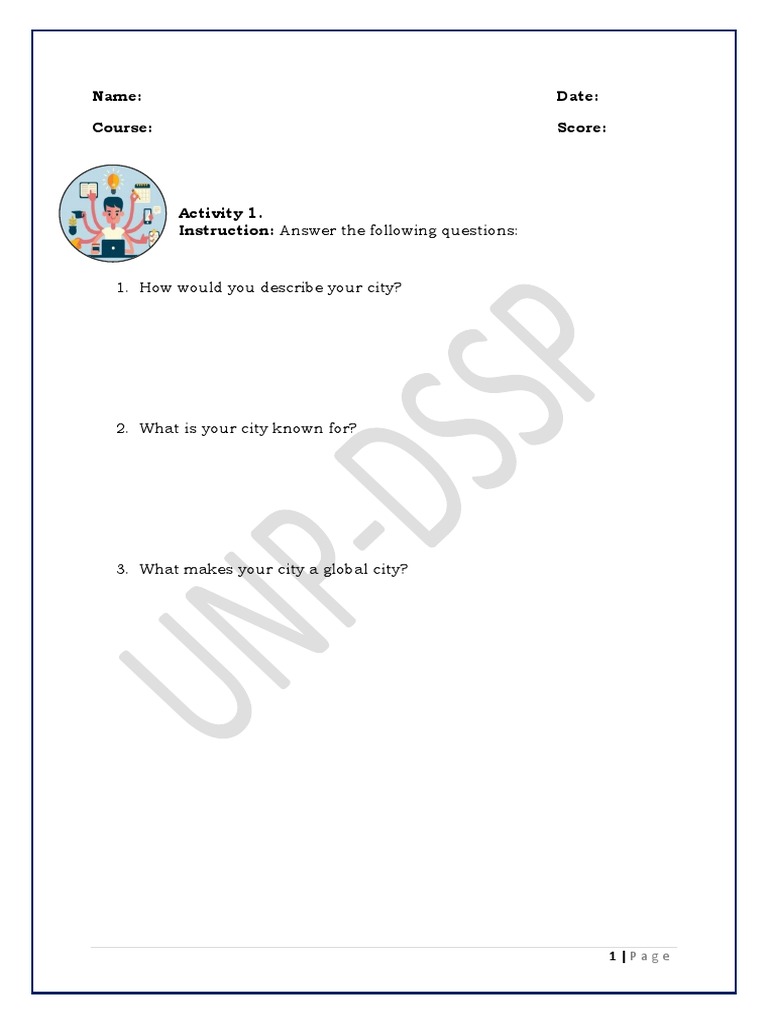 Worktext (TCW) Chapter 8 Global City | PDF | Career & Growth | Games ...