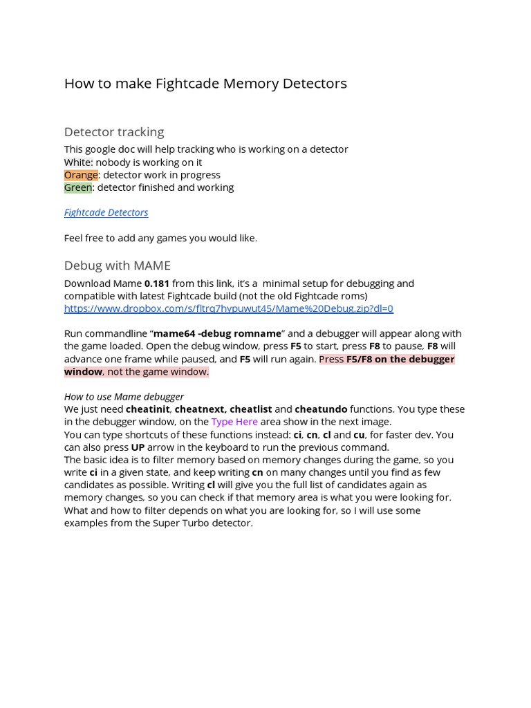 Creating Fightcade Memory Detectors | PDF | Equalization (Audio ...