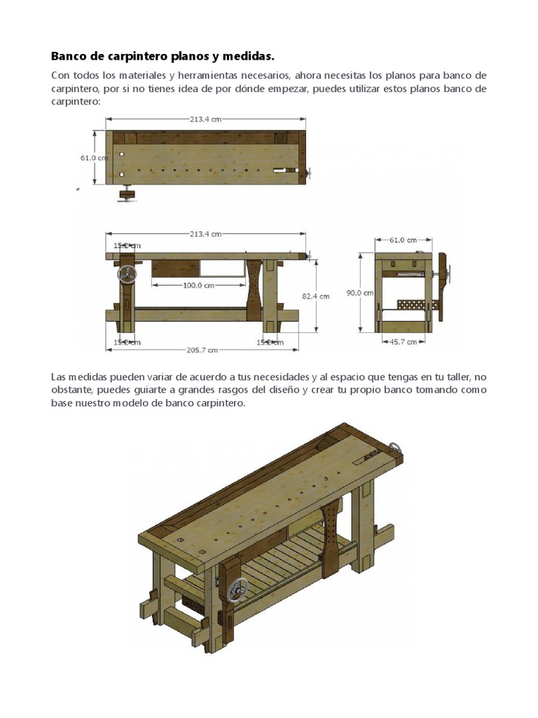 Banco de Carpintero | PDF