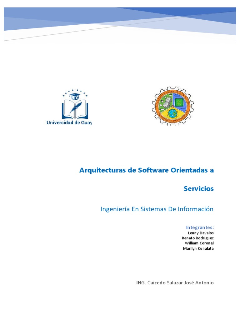 SOA arquitecturas | PDF | Arquitectura orientada a Servicios | Software