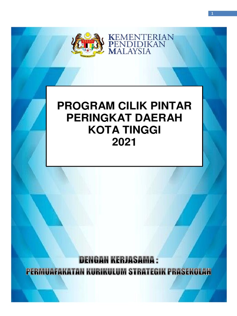 Kertas Kerja Program Cilik Bijak PPDKT 2021-2022 | PDF