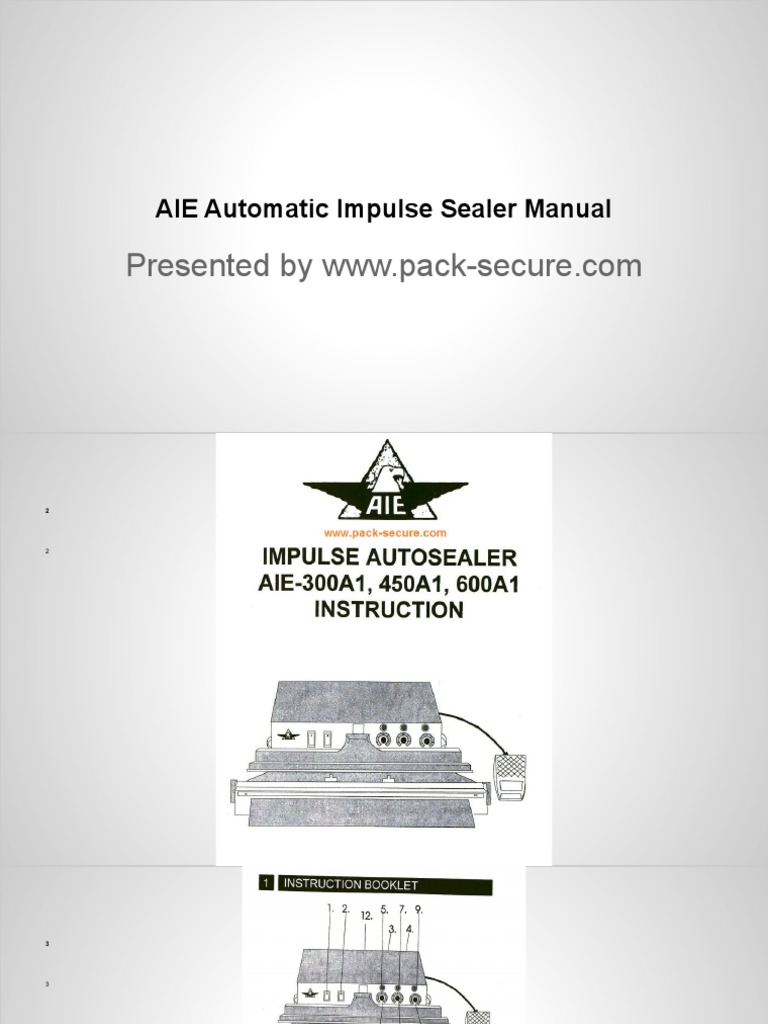 Impulse Sealer User Guide | PDF | Technology & Engineering