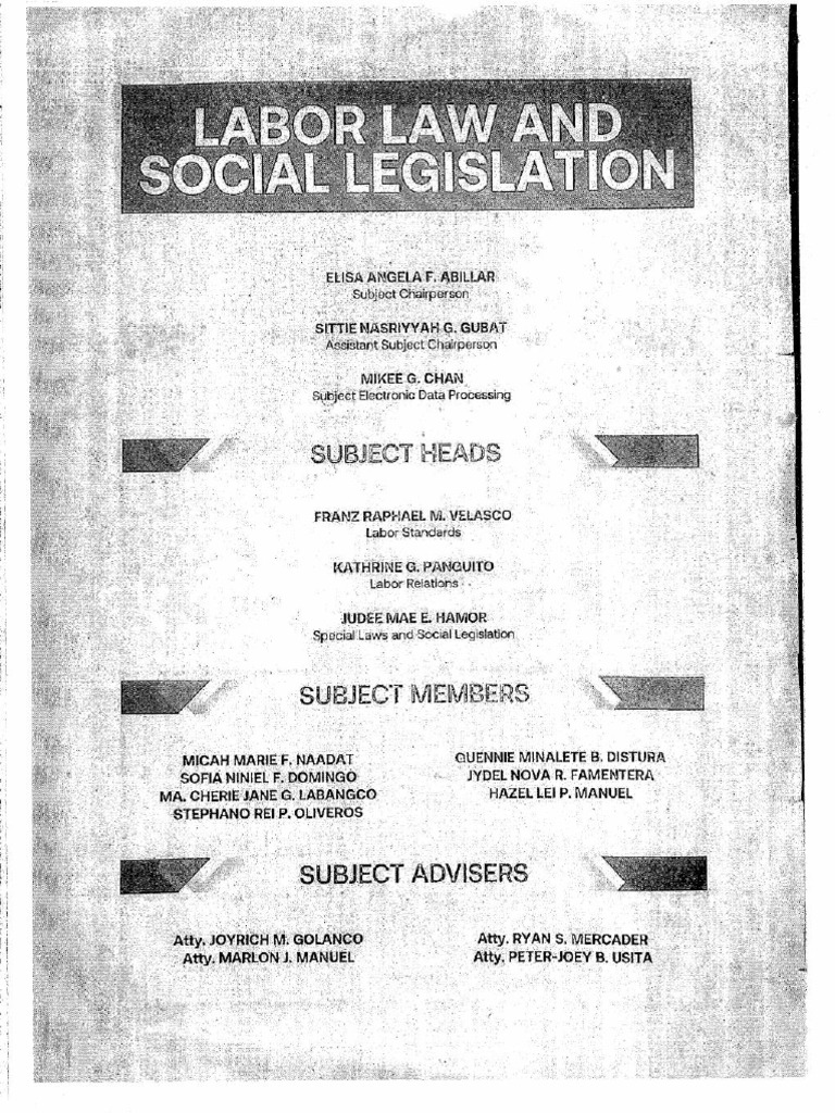 Labor Law (2021 SBU Memory Aid) - Compressed | PDF