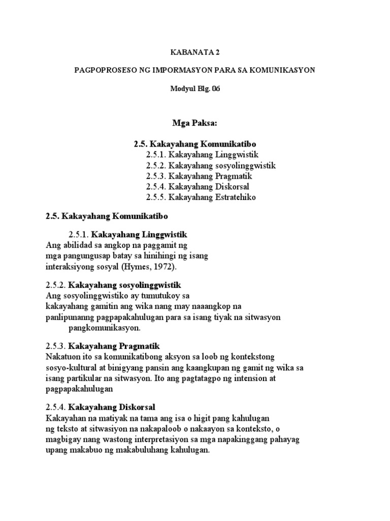 Share Kabanata 2 Modyul 6 at 7 | PDF