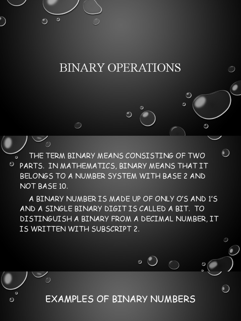 6 Binary Operations | PDF | Mathematics | Lexicology