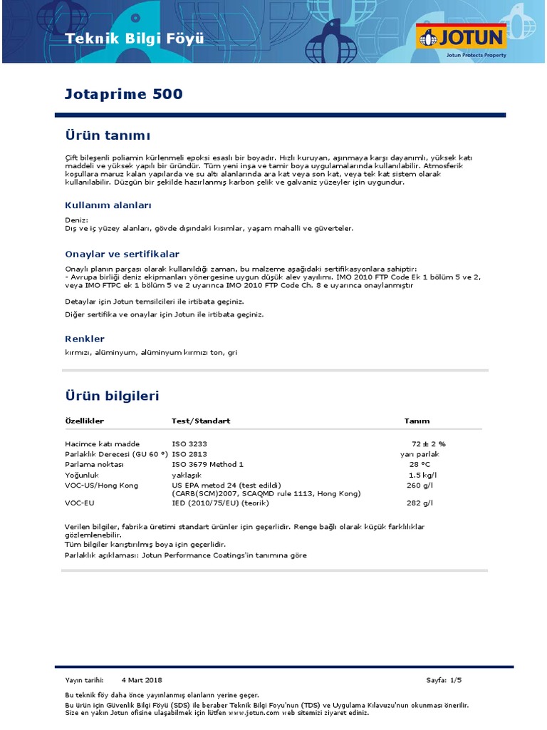 Jota Prime 500 | PDF