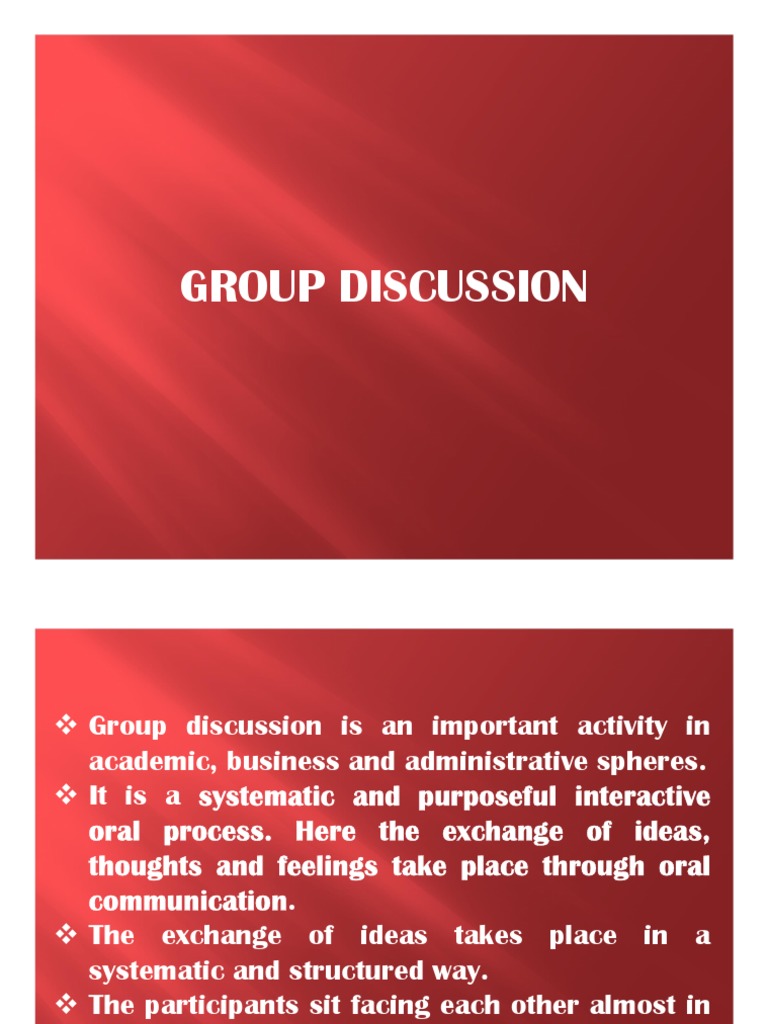 Group Discussion Skills Guide | PDF | Thought | Emotions