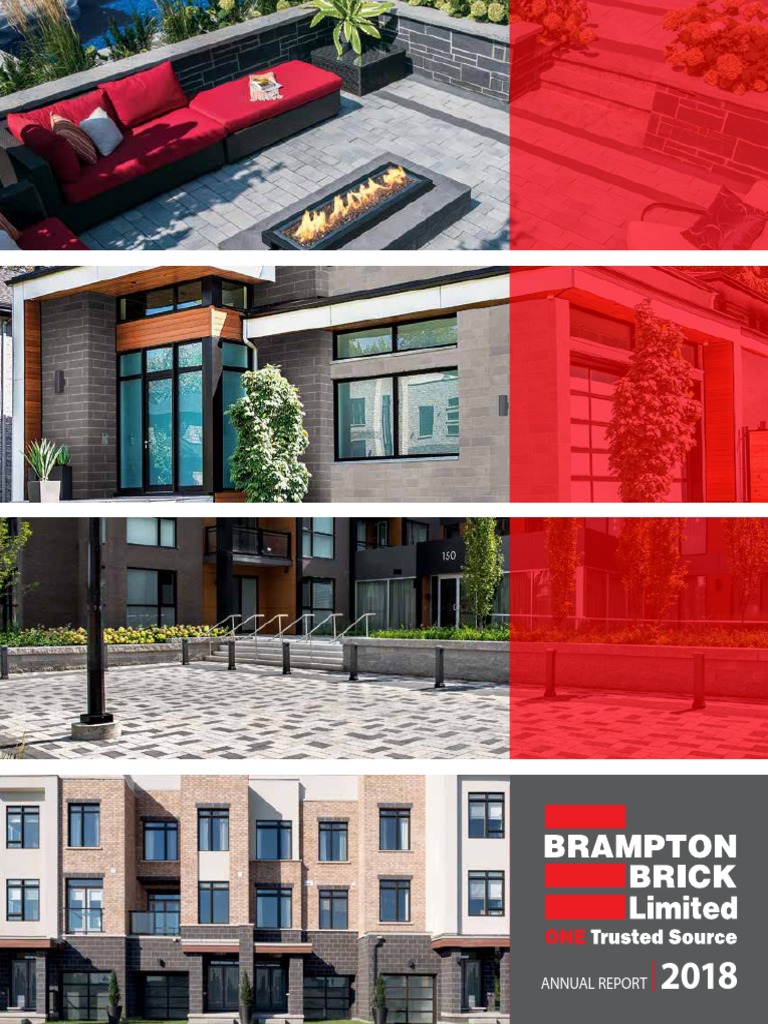 Brampton Brick (TSX - BBL - 2018) | PDF | Balance Sheet | Income