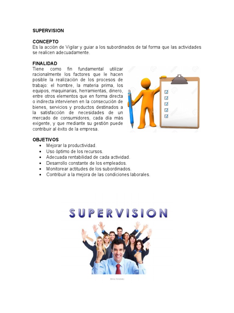 Supervisión Efectiva en Empresas | PDF | Business | Economias