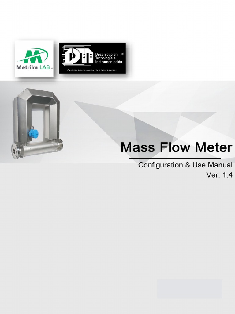 Mass Flow Meter Installation Guide | PDF | Flow Measurement ...