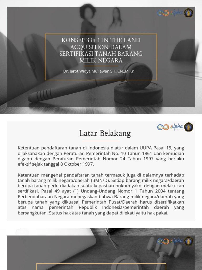 Modul Webinar - 3 in 1 in The Land Acquisition | PDF