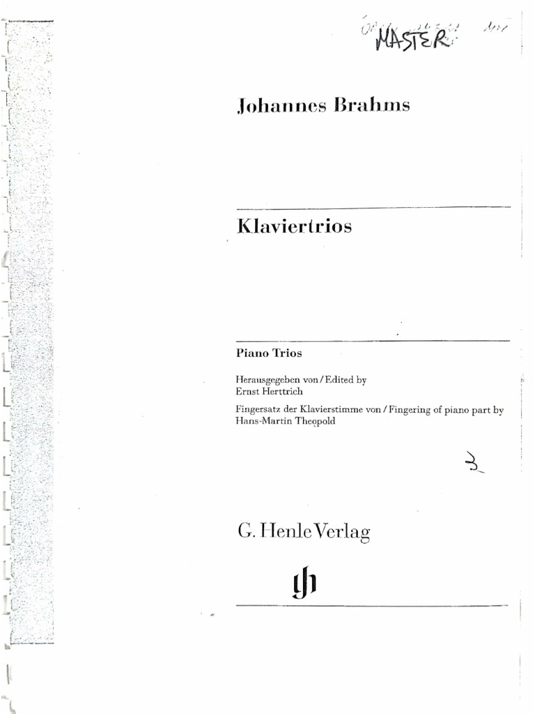 Brahms Op 8 | PDF