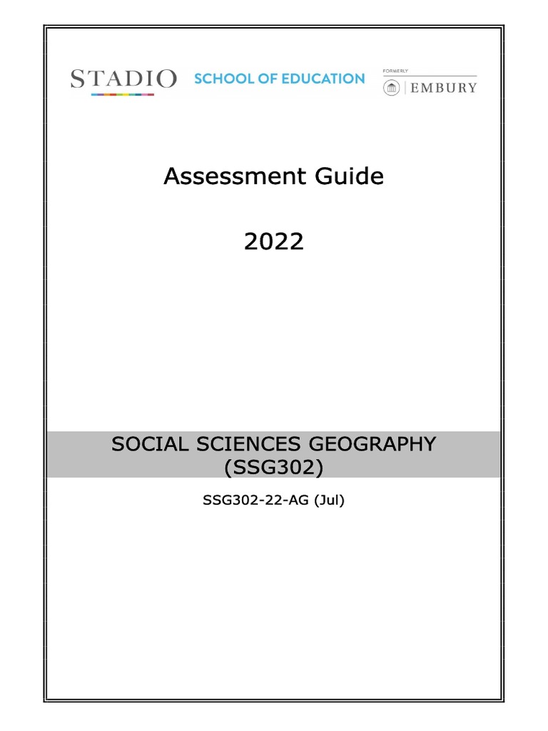 Social Sciences Geography (SSG302-22-AG) (Jul) | PDF | Turnitin