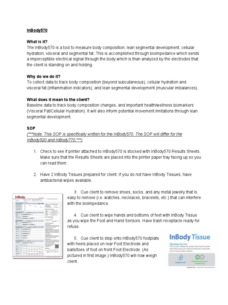 Inbody Guide | PDF | Human Body