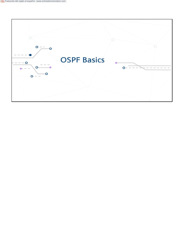 06 OSPF Basics - En.es | PDF | Enrutador (Computación) | Enrutamiento