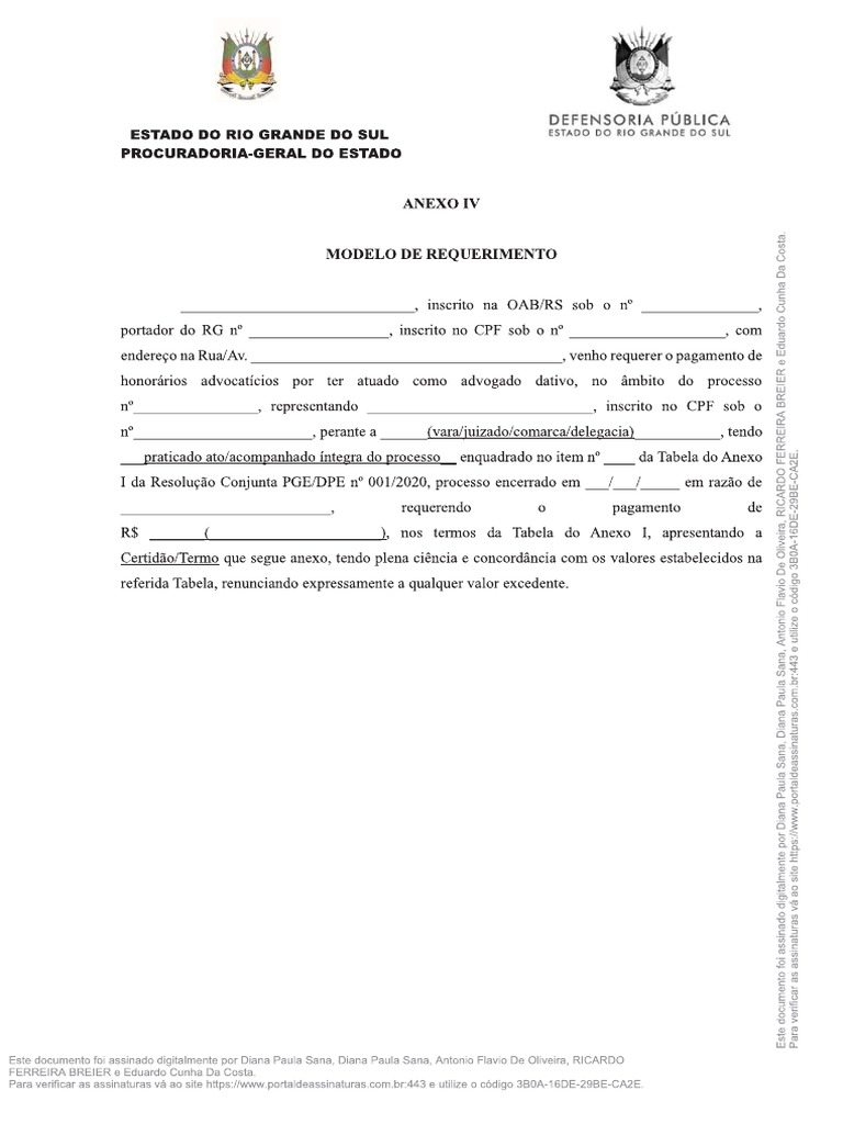 Modelo De Requerimento Simples Wordmodelo De Requerimento Pdf