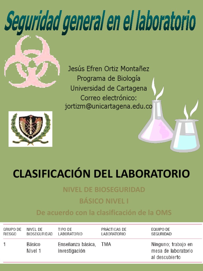 LABORATORIO No 1. NORMAS DE BIOSEGURIDAD | PDF | Laboratorios | Toxicidad