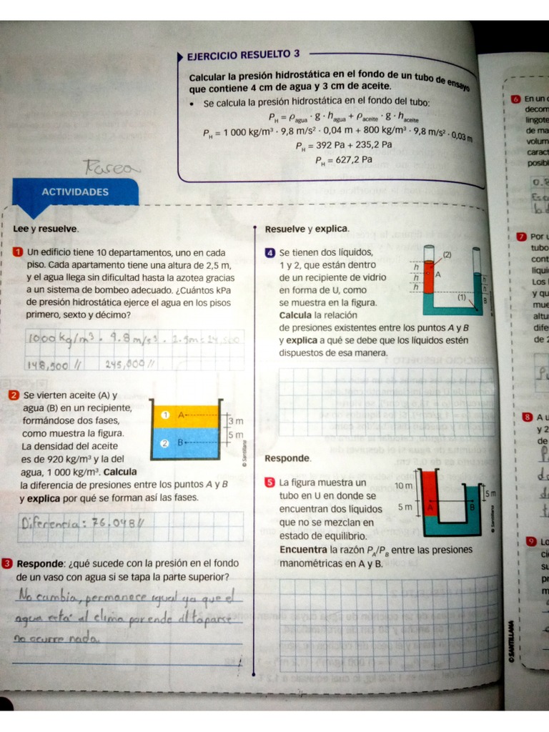 Presión Hidrostática | PDF