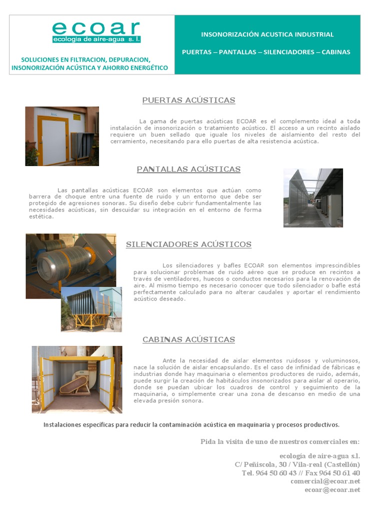 Insonorizacion Ecoar | PDF