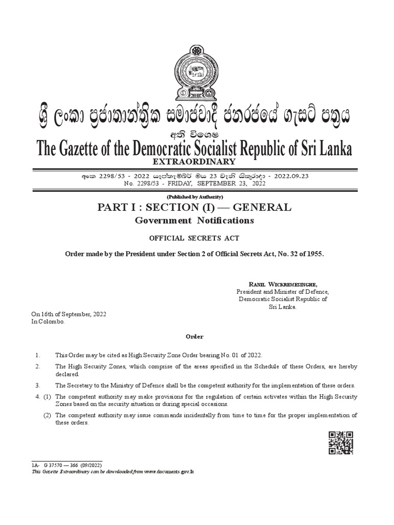 High Security Zones | PDF | Crimes | Crime & Violence