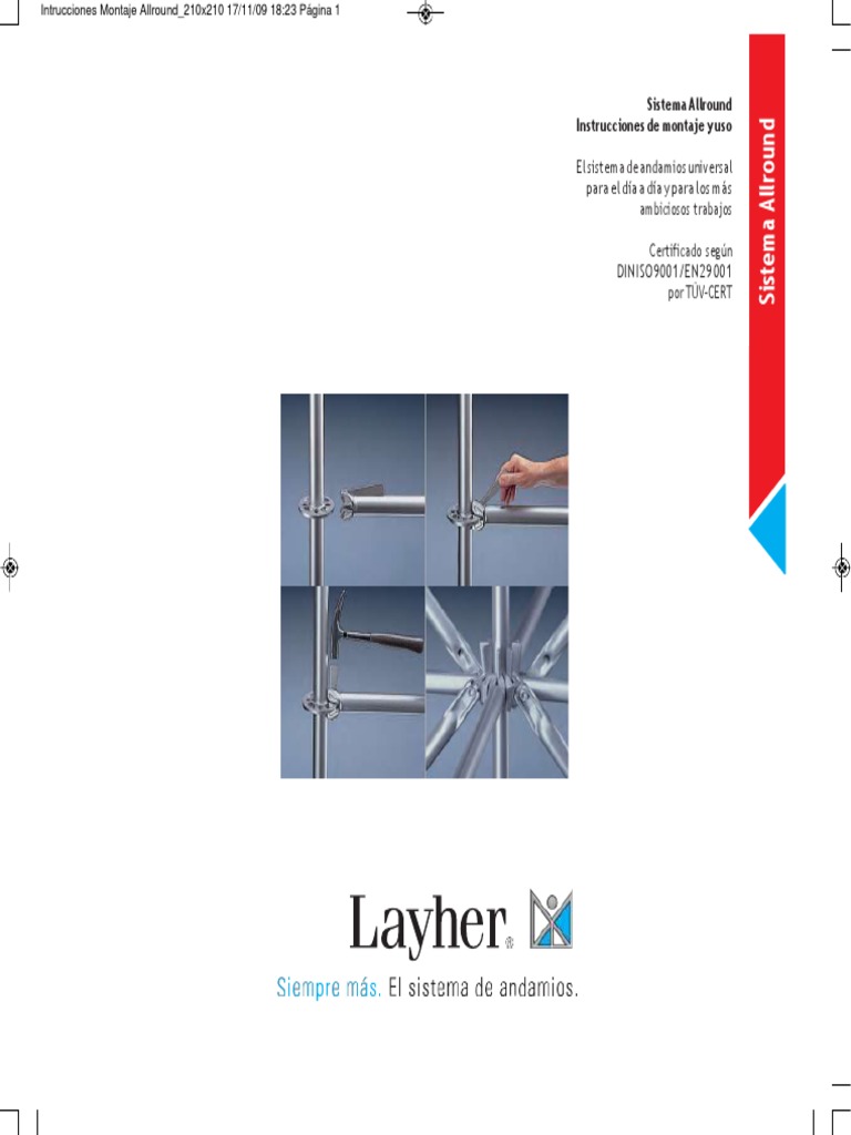Material Montaje Andamios Layers | PDF | Andamio | Acero