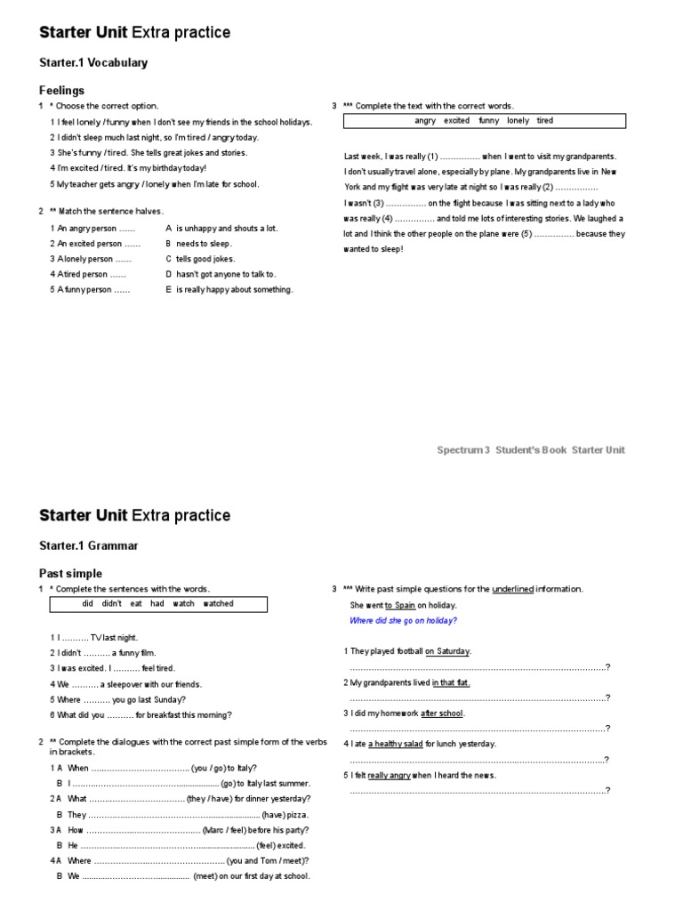 Grammar and Vocabulary Review | PDF | Grammar | Linguistics