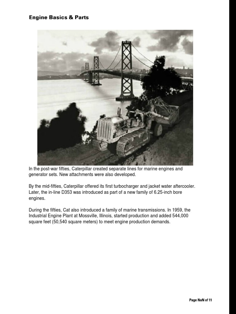 Caterpillar's Engine Innovations in the 1950s | PDF | Home & Garden ...