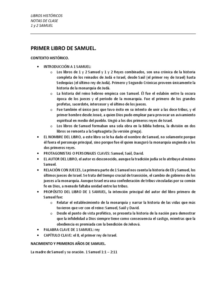 Notas Clase 03-06 LH | PDF | David | Saulo Notas Clase 03-06 LH | PDF | David | Saulo
