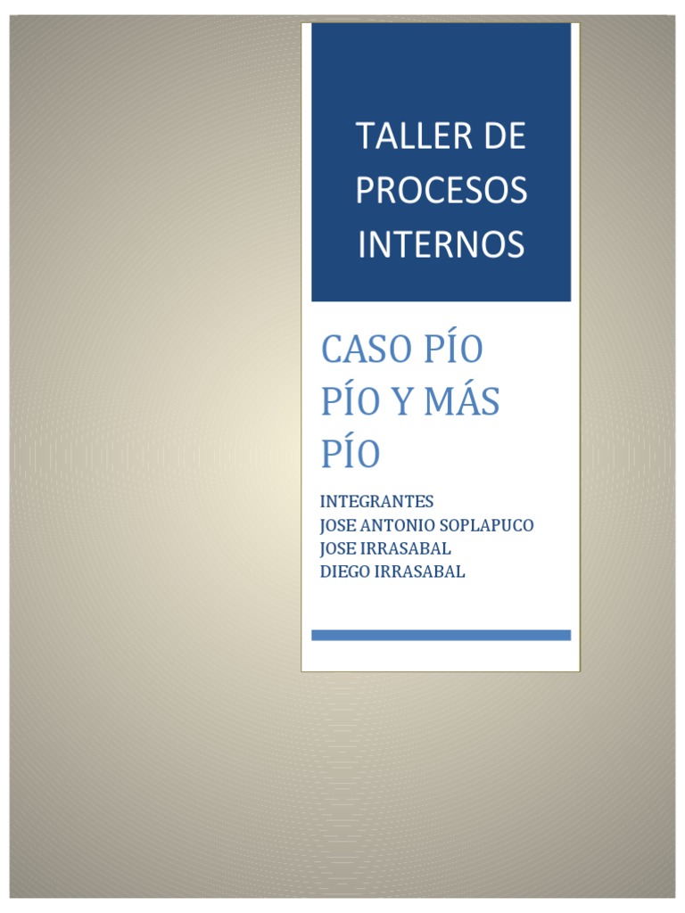 Caso Pio Pio y Mas Pio | PDF | Logística | Inventario