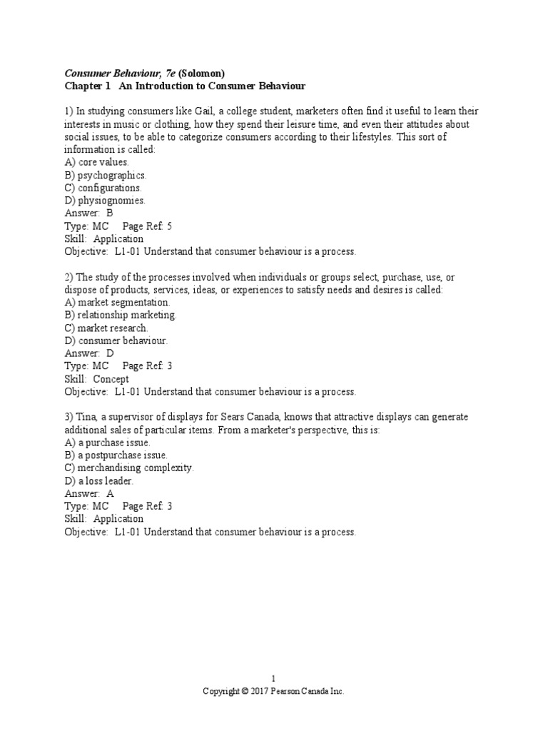 Solomon Ch01 Tif | PDF | Marketing | Consumer Behaviour