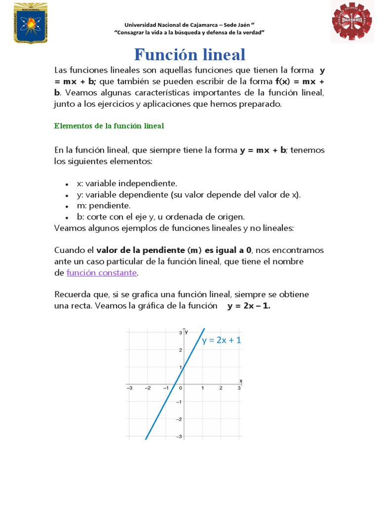 Función Lineal | PDF