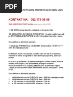 Yettel Cenovnik Aktuelnih Tarifnih Paketa 082023 | PDF