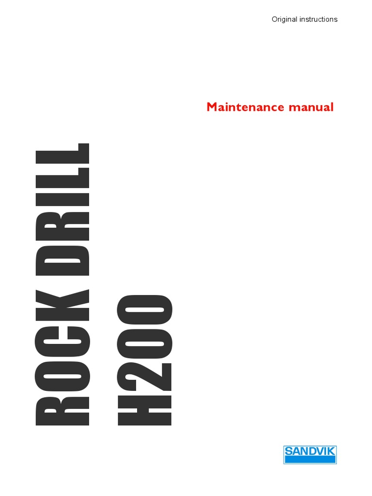 S03-1 Rock Drill H200 (C) | PDF | Piston | Valve