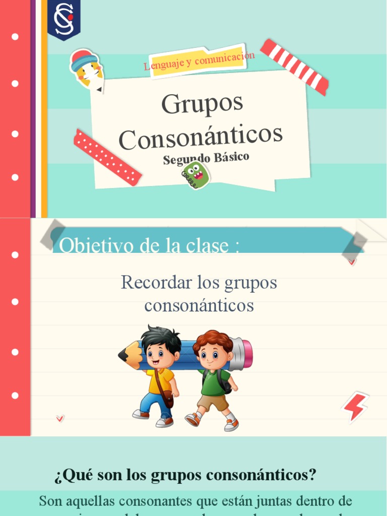 Grupos Consonanticos Clase Online N°4 Segundo Básico | PDF | Fonética ...