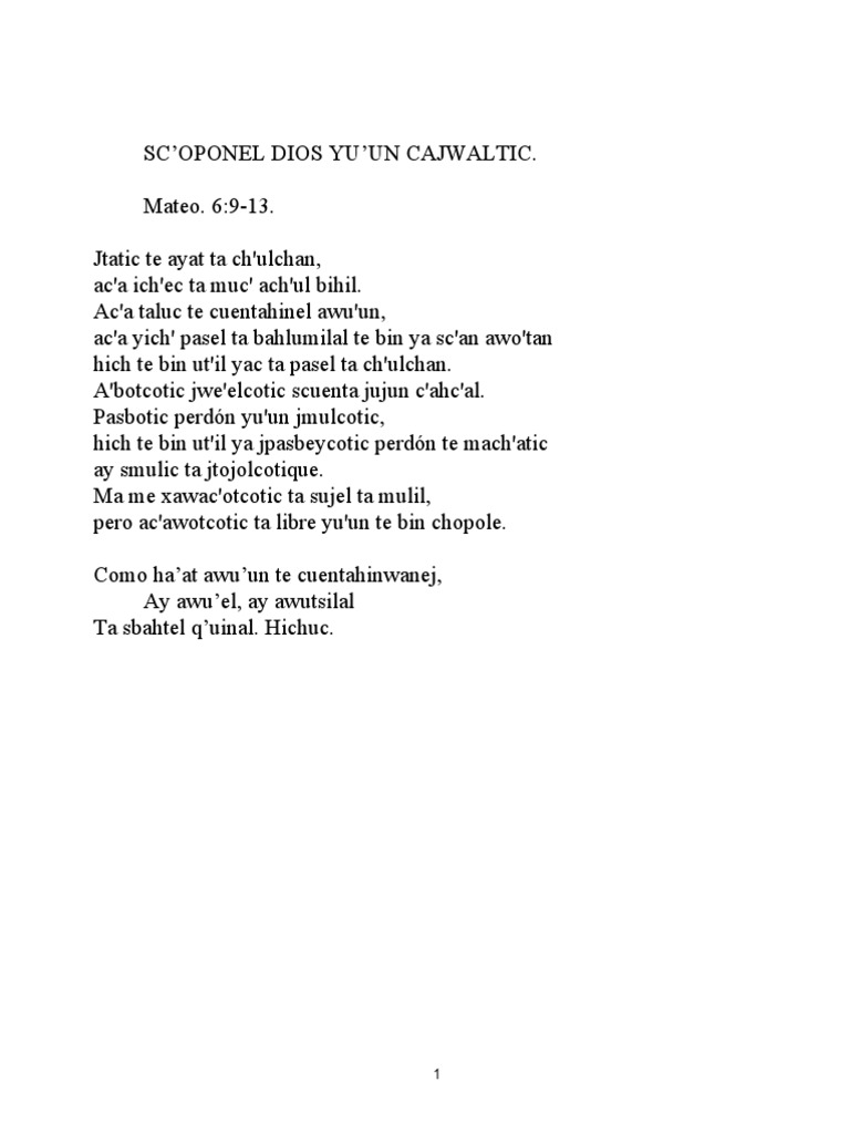 Himnario Presbiteriano en Tzeltal | PDF | Contenido bíblico | Jesús