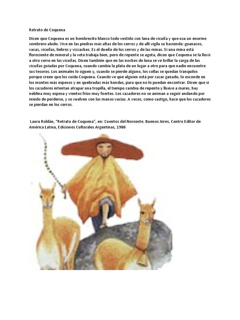 La Leyenda de Coquena para Niños | PDF | Historia